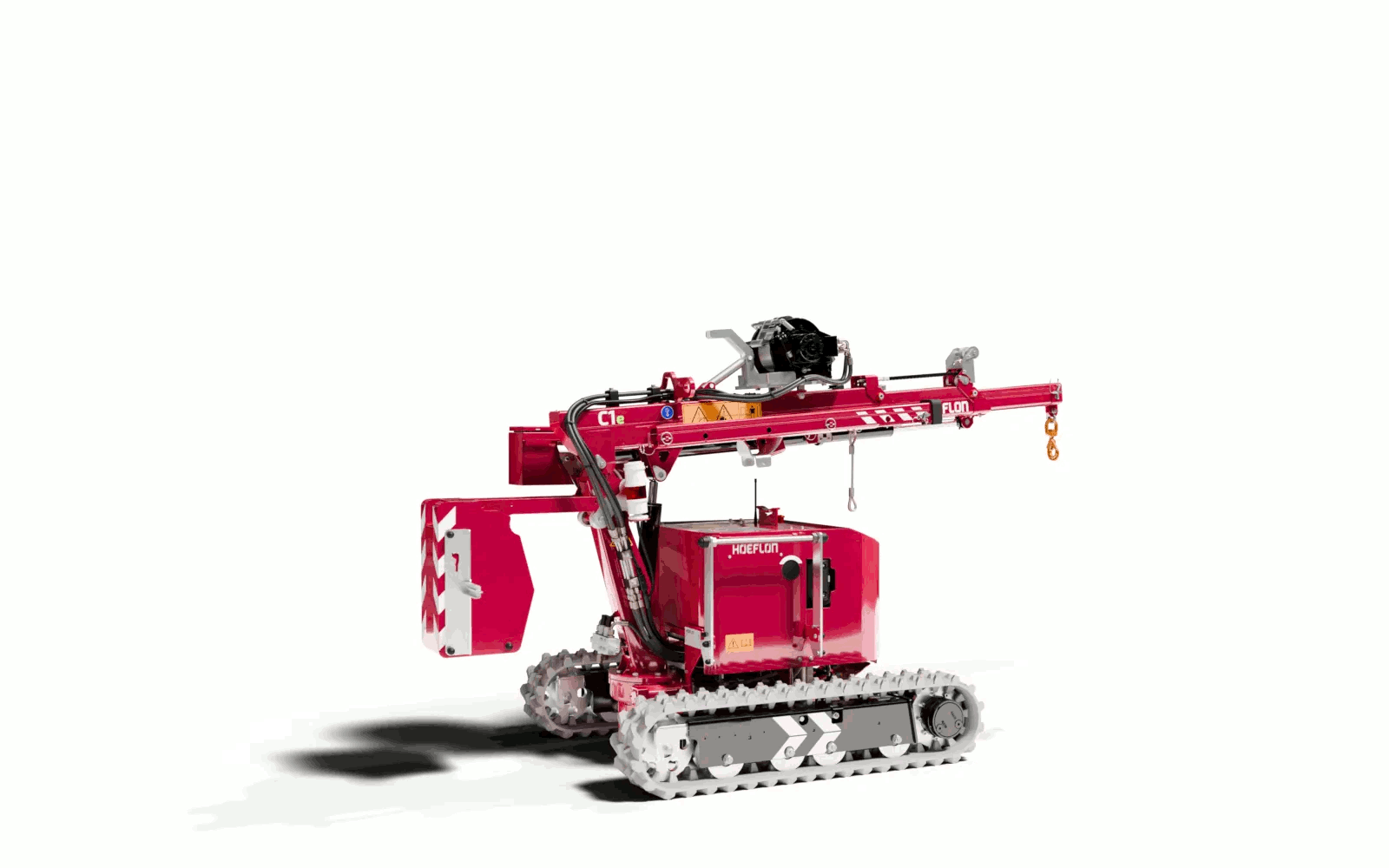 HOEFLON Minikran C1e auf Raupenfahrwerk